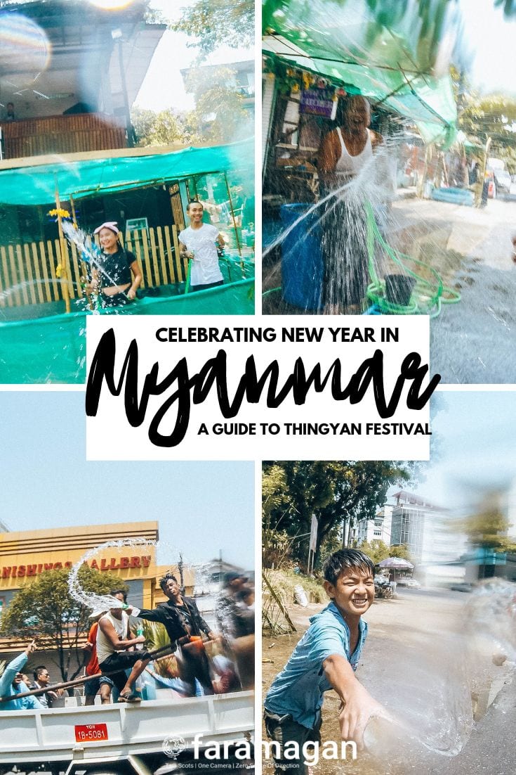 Celebrating Thingyan Water Festival In Myanmar As A Tourist | Faramagan
